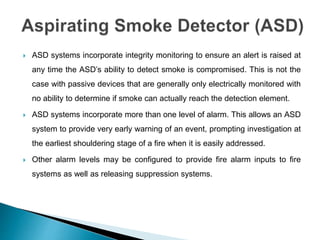 Fire detectors - Aspiratory smoke detector | PPTX
