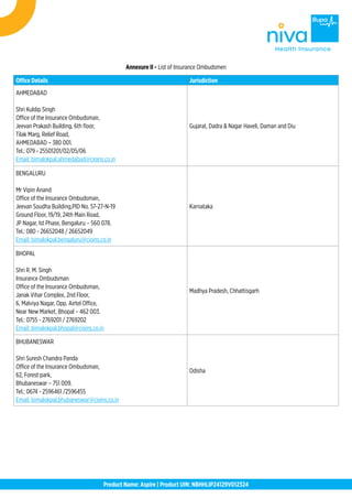 Aspire_Prospectus.pdf niva health insurance | PDF