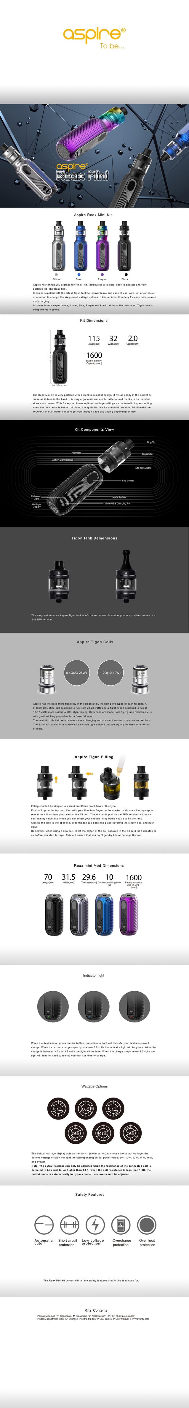 Aspire reax mini kit | PDF