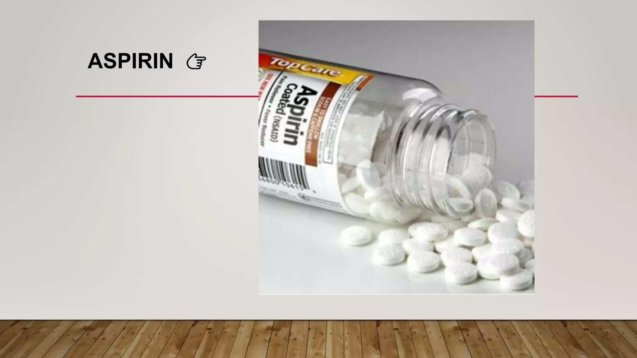 Aspirin (drug presentation) for medical students . | PPTX