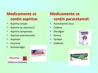 Aspirina si paracetamolul | PPT