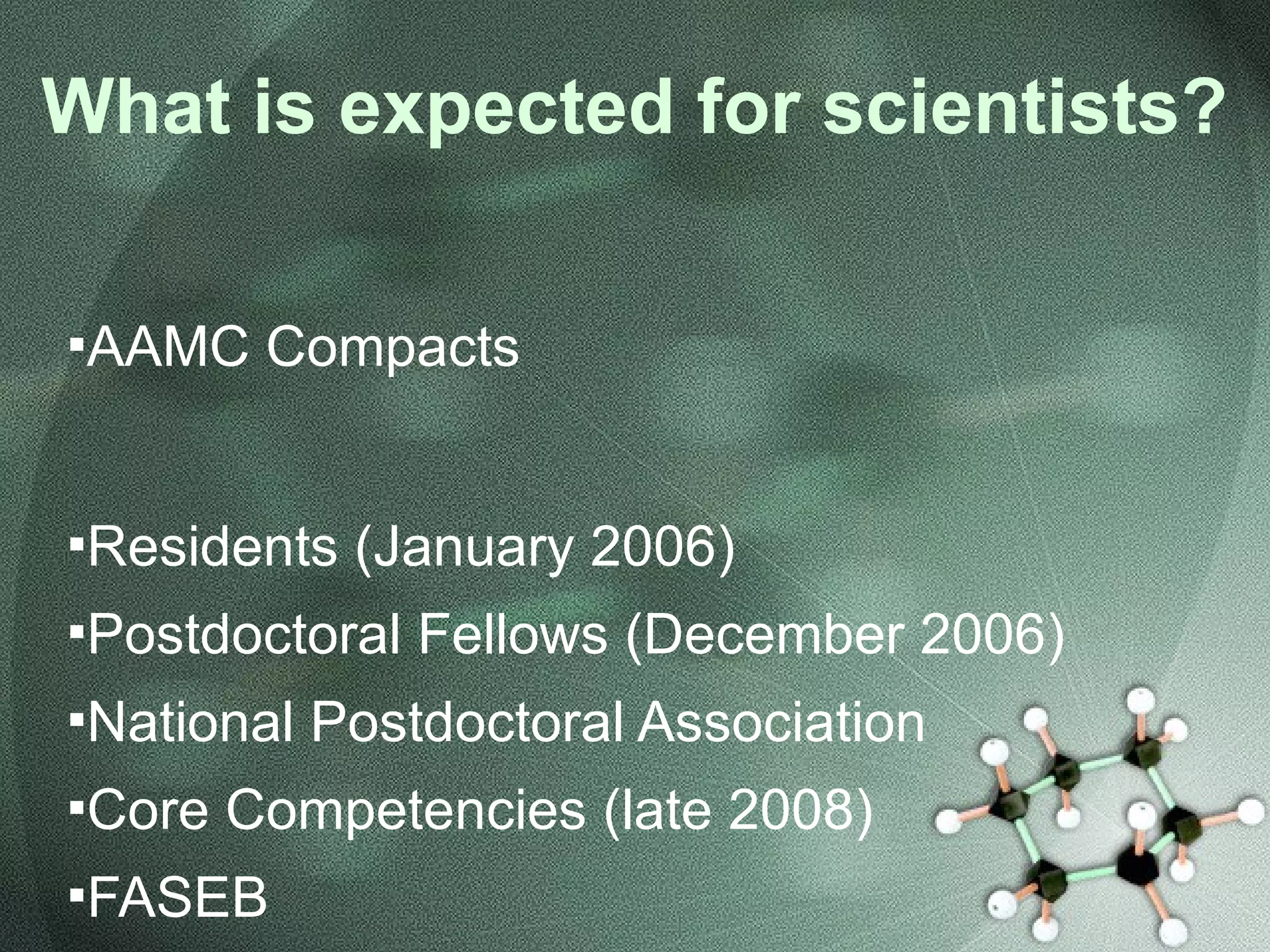 Aspiring Scientist And Core Competencies | PPT