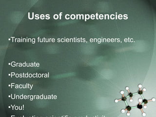 Aspiring Scientist And Core Competencies | PPT