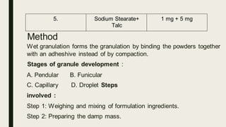 Preparation and Evaluation of Aspirin tablets | DOCX