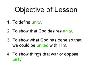 A Spirit of UNITY | PPTX