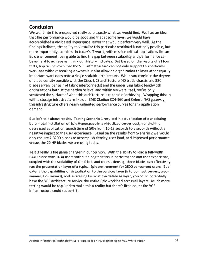 Aspirus Epic Hyperspace VCE Proof of Concept | PDF | Cloud Computing ...