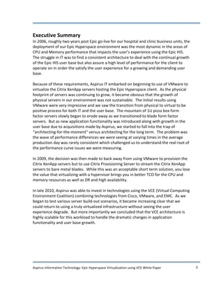 Aspirus Epic Hyperspace VCE Proof of Concept | PDF