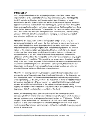 Aspirus Epic Hyperspace VCE Proof of Concept | PDF