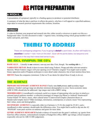 AS pitch preparation | DOC