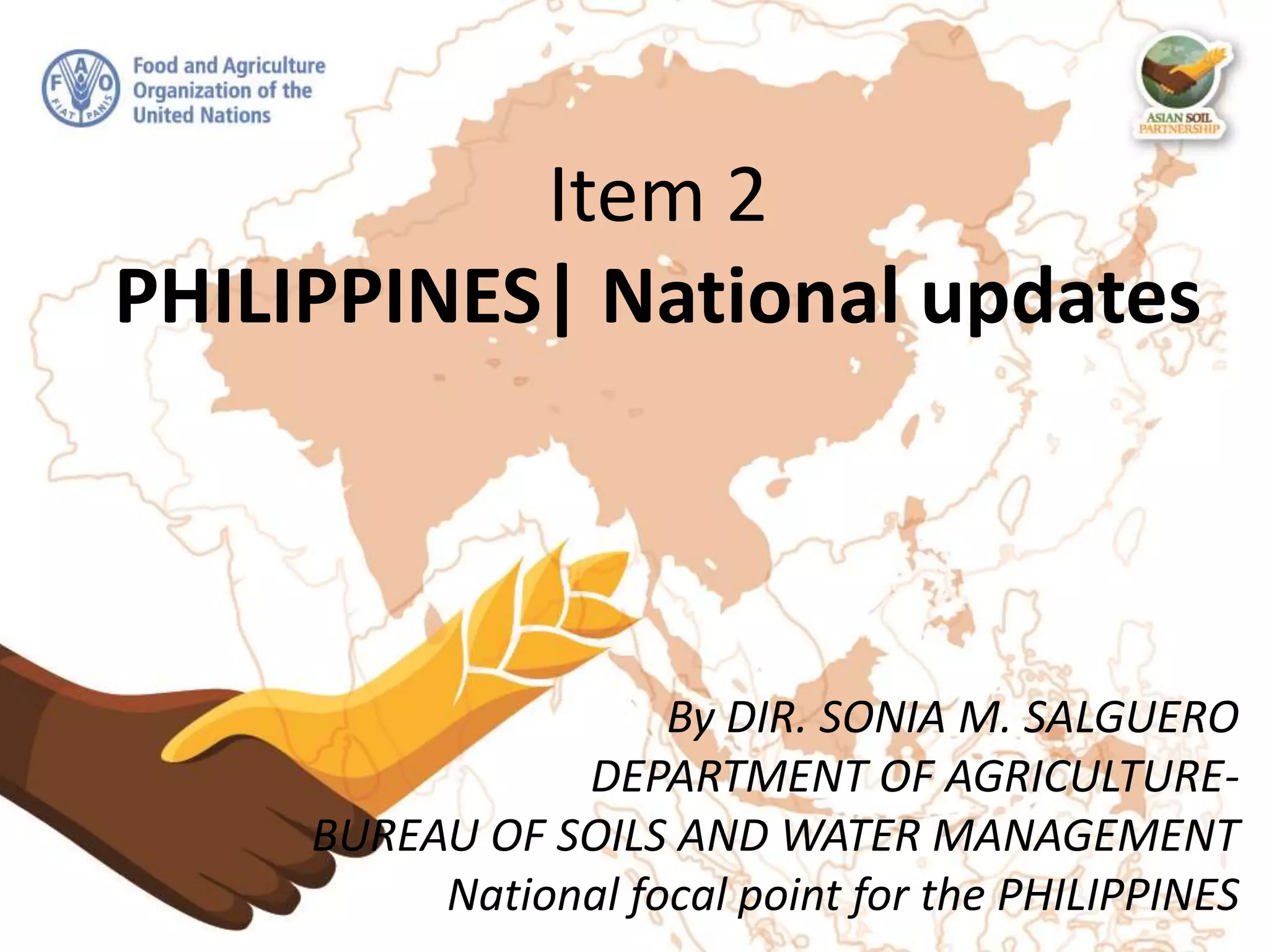 Item 2. National updates on soil: Philippines | PPT