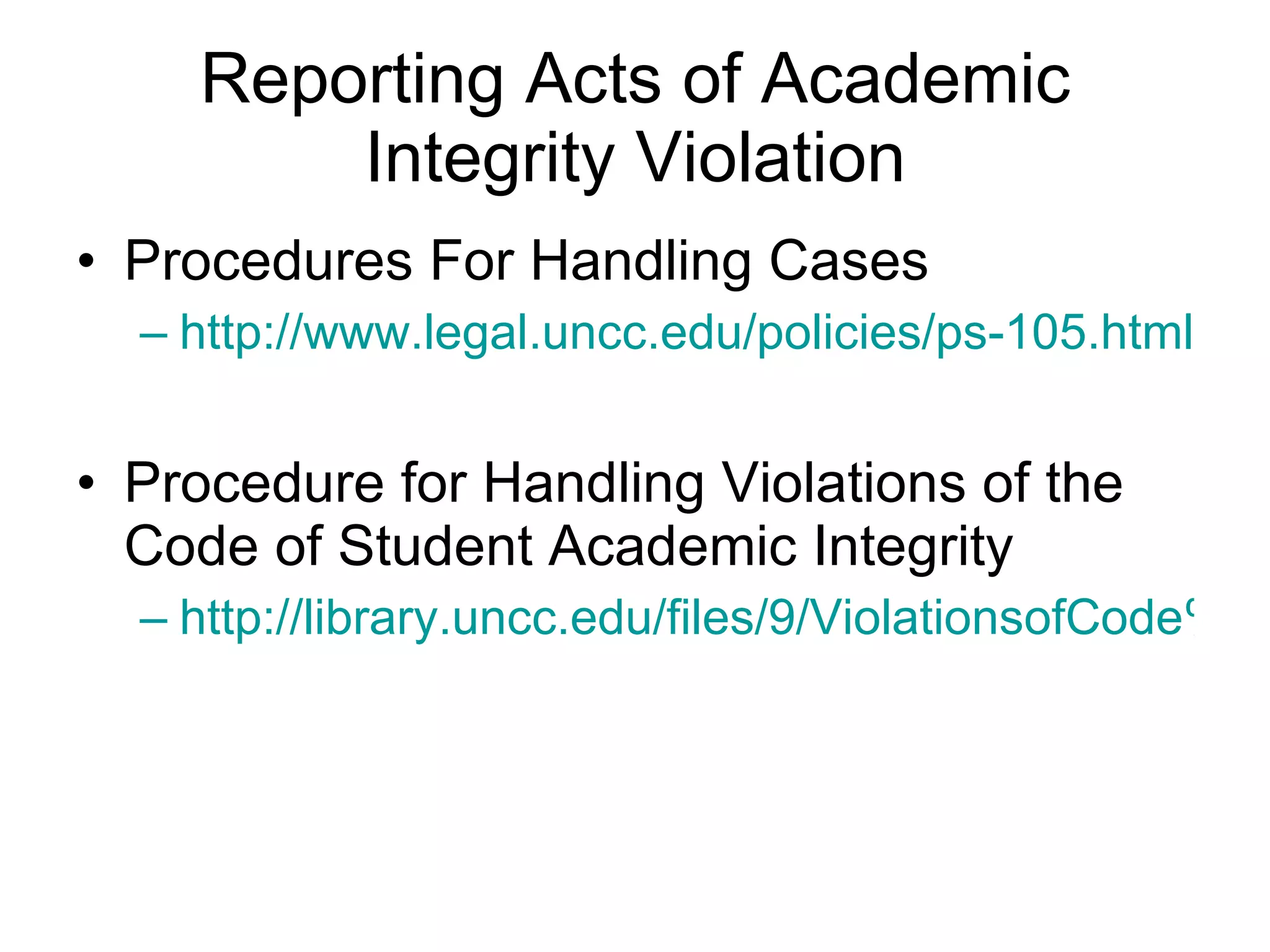 A & S Plagiarism Presentation | PPT