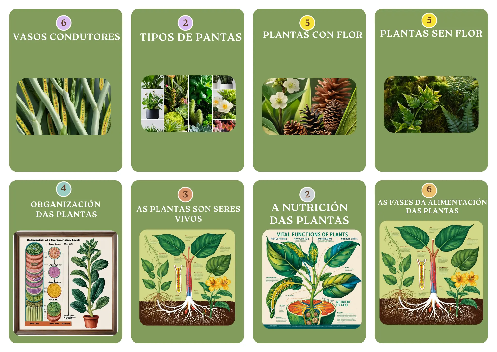 AS PLANTAS 5º PRIMARIA XOGO DIDÁCTICO PARA ESTUDAR O TEMA. | PDF