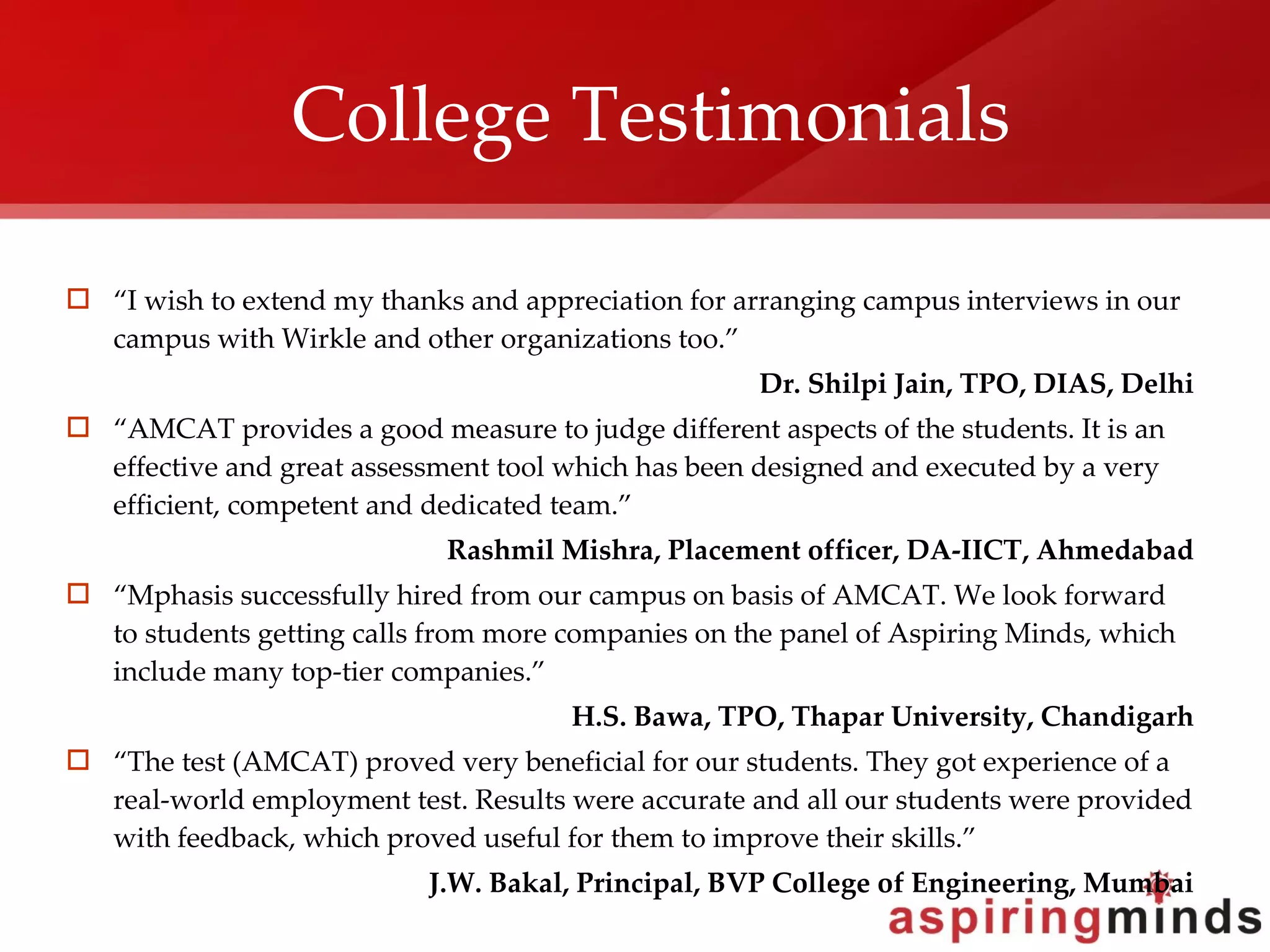 Aspiring Minds | PPT
