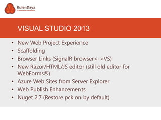 ASP.NET: Present and future | PPT