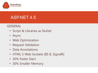 ASP.NET: Present and future | PPT