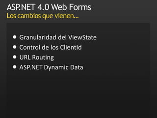 Asp.Net 4.0 Roadmap | PPT