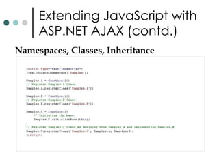 ASP.NET AJAX Basics | PPT | Web Development | Internet