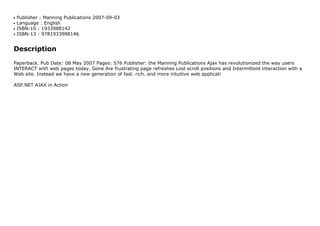ASP.NET AJAX in Action | PDF