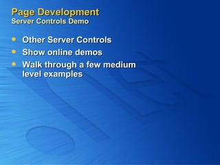 ASP.NET OVERVIEW | PPT