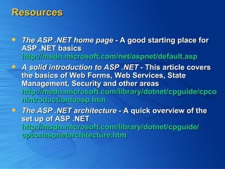 ASP.NET OVERVIEW | PPT