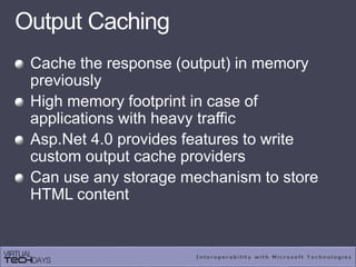 Asp.Net 4.0 Core runtime enhancements | PPT