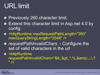 Asp.Net 4.0 Core runtime enhancements | PPT