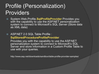 Asp Net Advance Topics | PPTX | Web Development | Internet