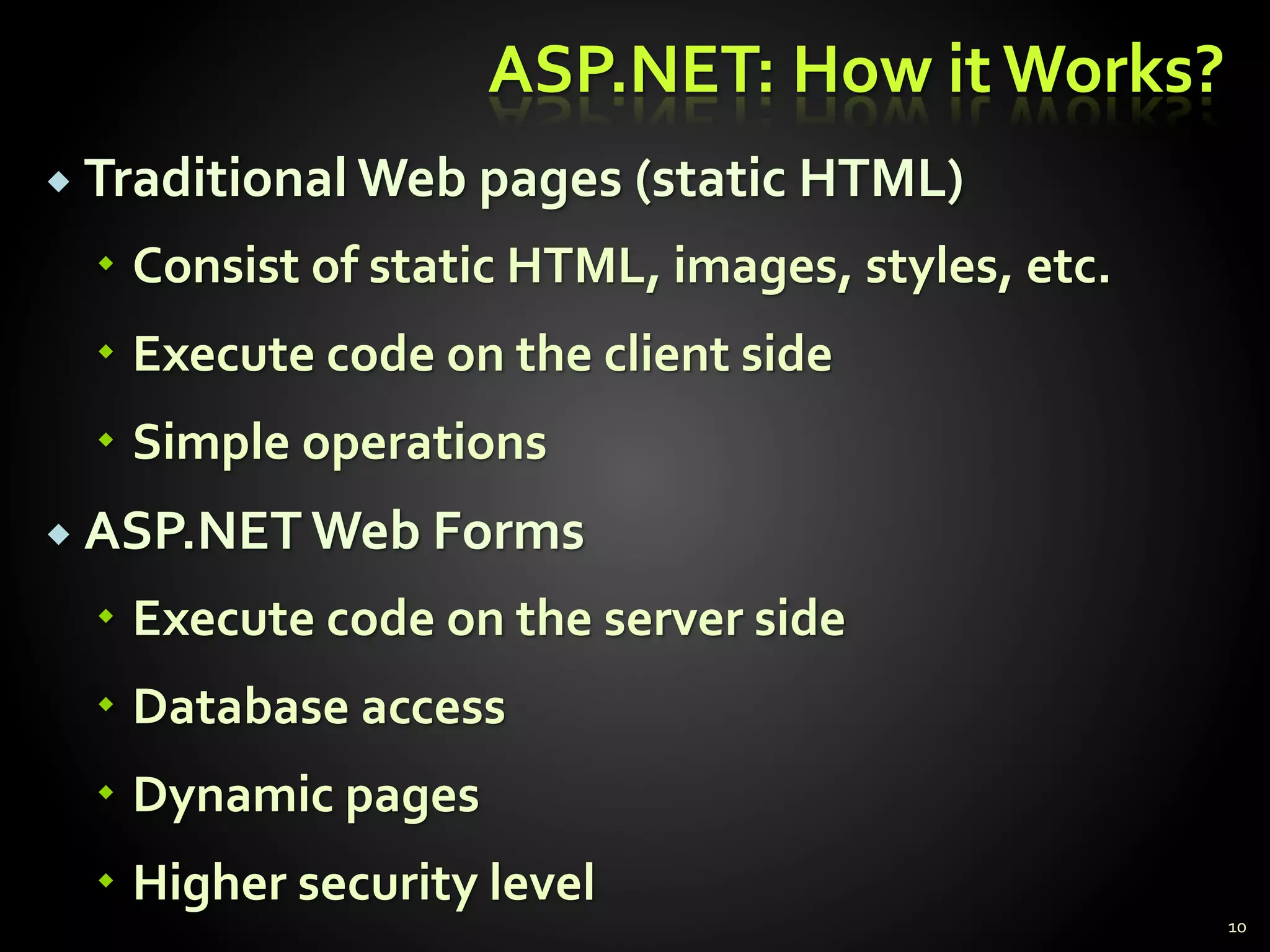 Aspnet architecture | PPTX
