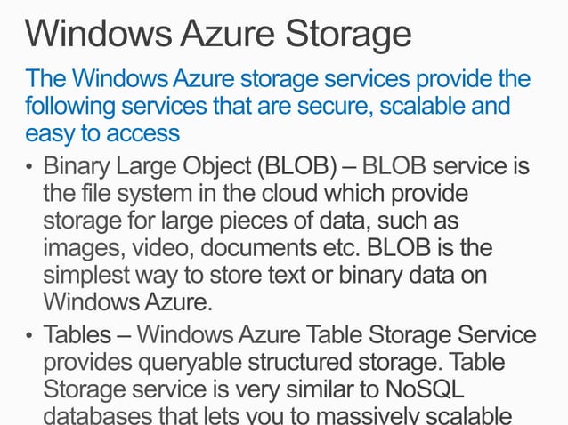 Windows Azure with ASP .Net MVC3 | PPTX