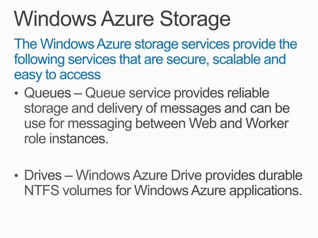 Windows Azure with ASP .Net MVC3 | PPTX