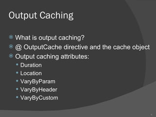 Aspnet Caching | PPT