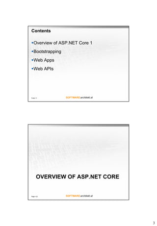 ASP.NET Core 1 for MVC- and WebAPI-Devs | PDF