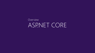 ASP.NET Core Overview | PPTX