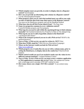 Asp net interview_questions | PDF