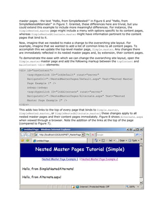 Aspnet master pages_tutorial_10_cs | PDF
