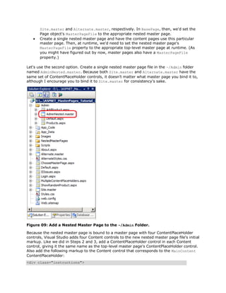 Aspnet master pages_tutorial_10_cs | PDF