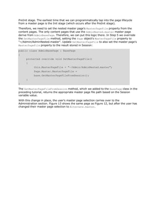 Aspnet master pages_tutorial_10_cs | PDF