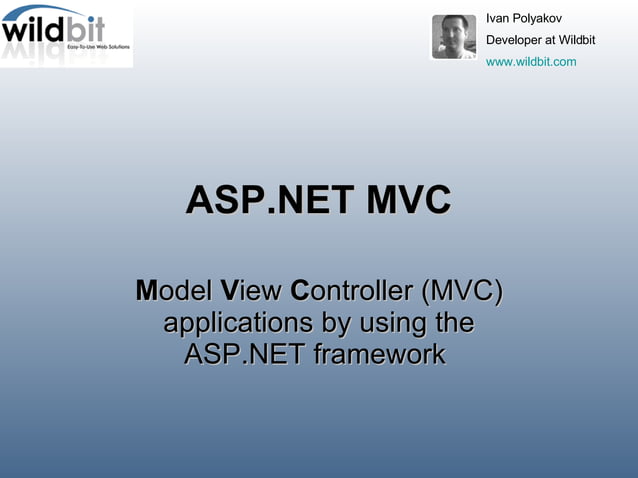 ASP.NET MVC Presentation | PPT