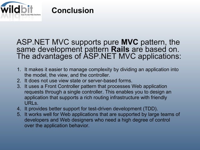 ASP.NET MVC Presentation | PPT