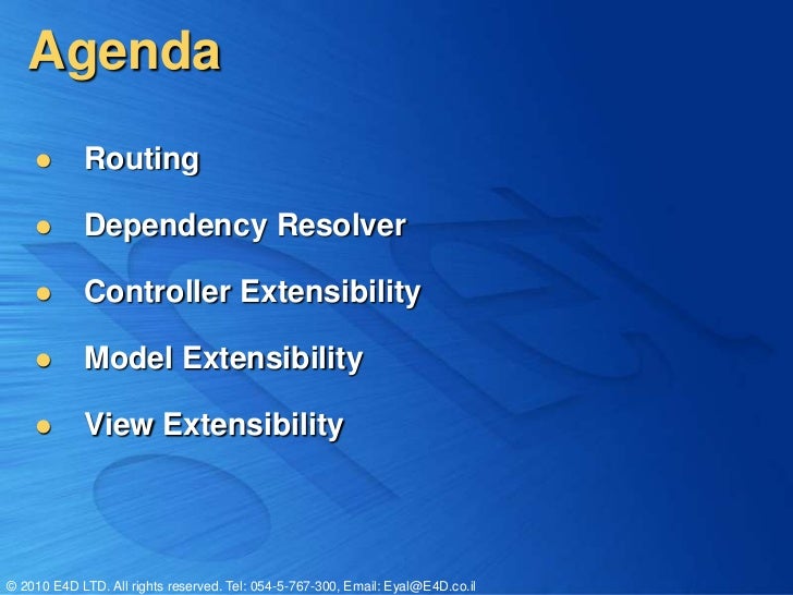 Aspnet Mvc Internals And Extensibility