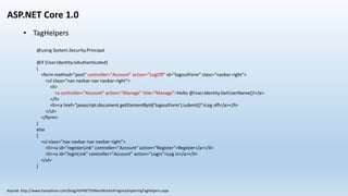 ASP.NET Core 1.0 | PPTX