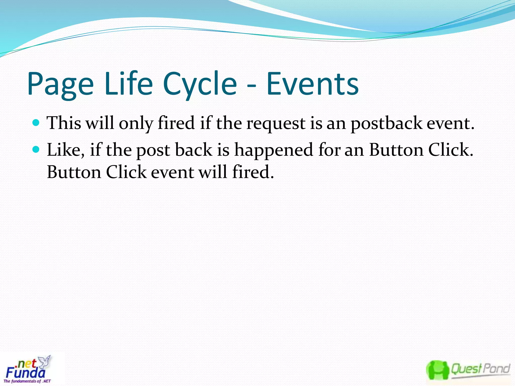 ASP.NET Page Life Cycle | PPTX