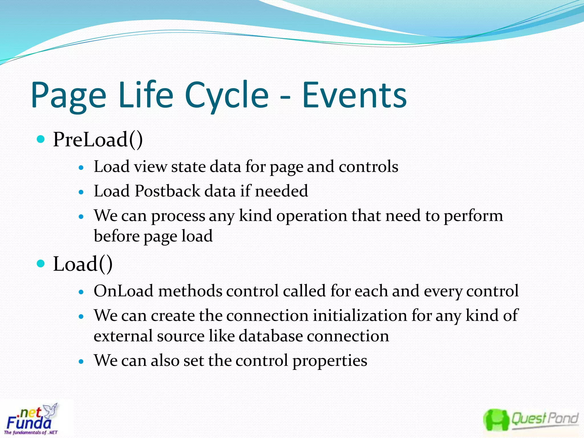 ASP.NET Page Life Cycle | PPTX