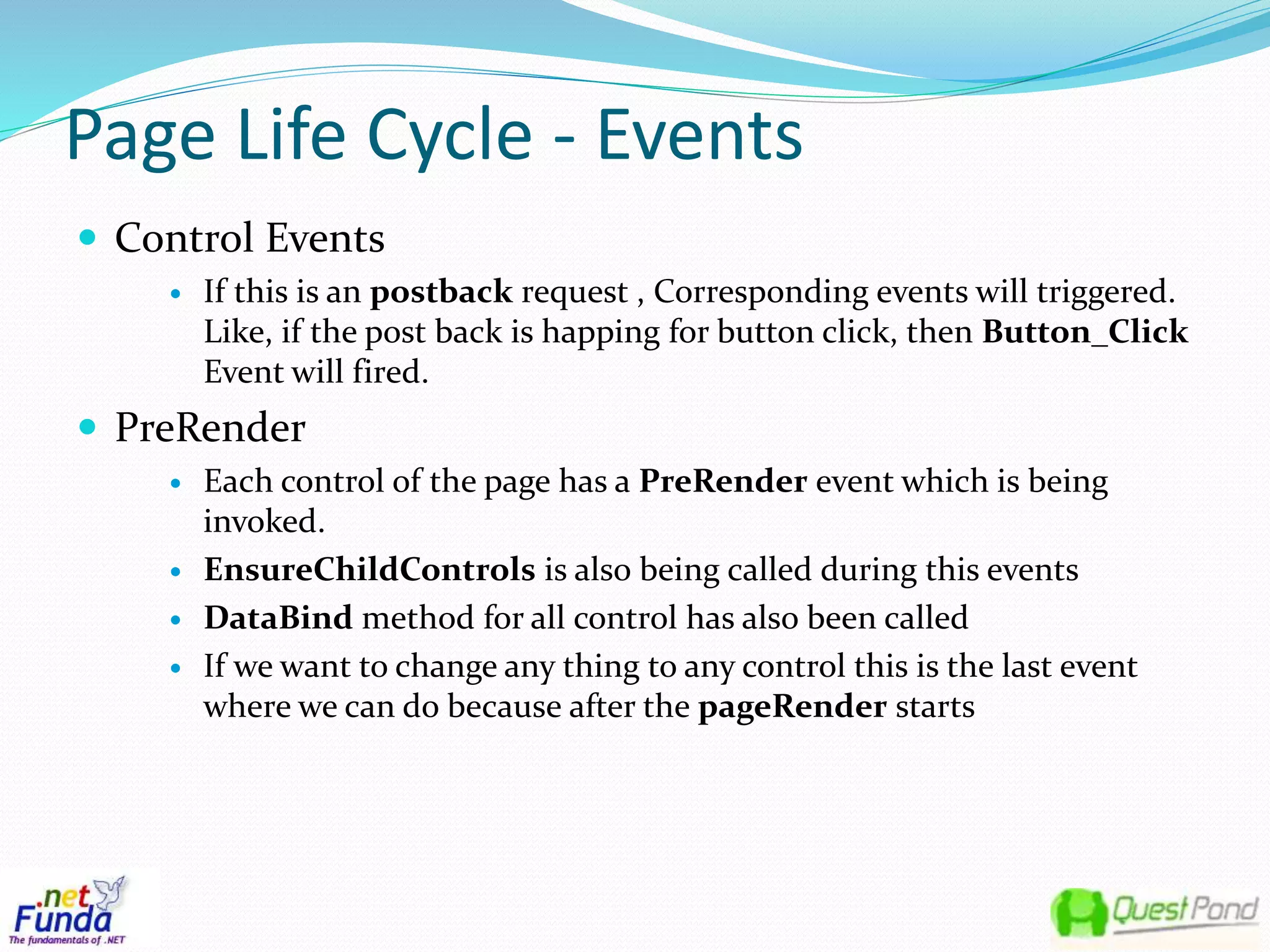 ASP.NET Page Life Cycle | PPTX