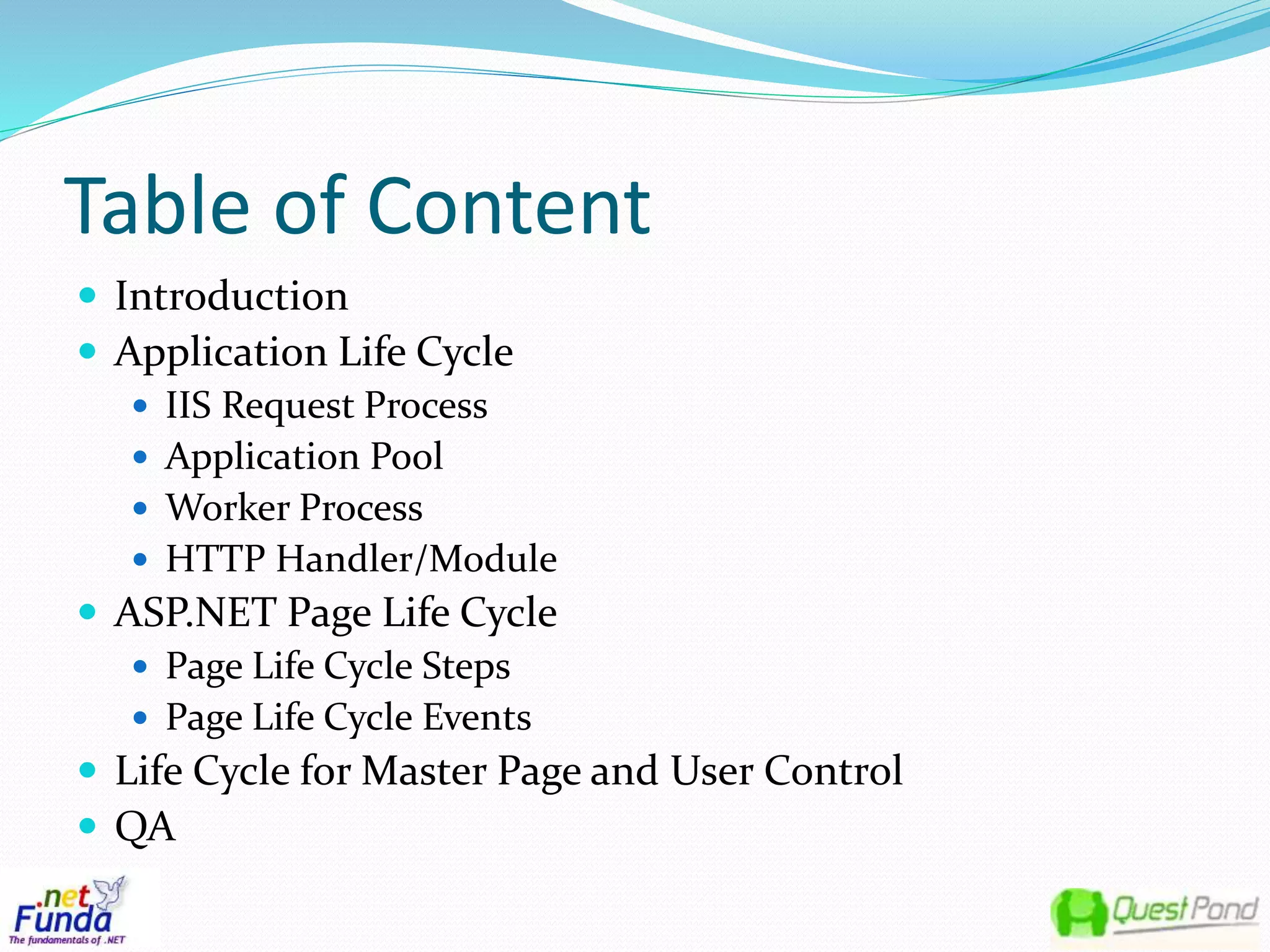 ASP.NET Page Life Cycle | PPTX