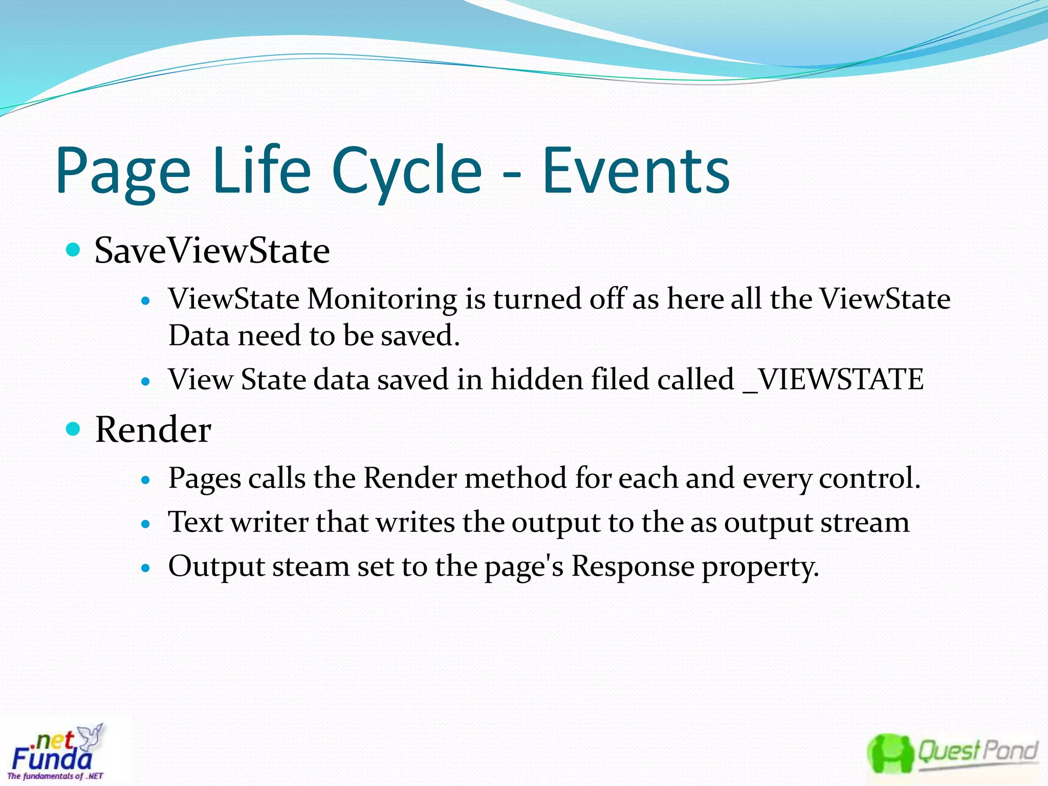 ASP.NET Page Life Cycle | PPTX