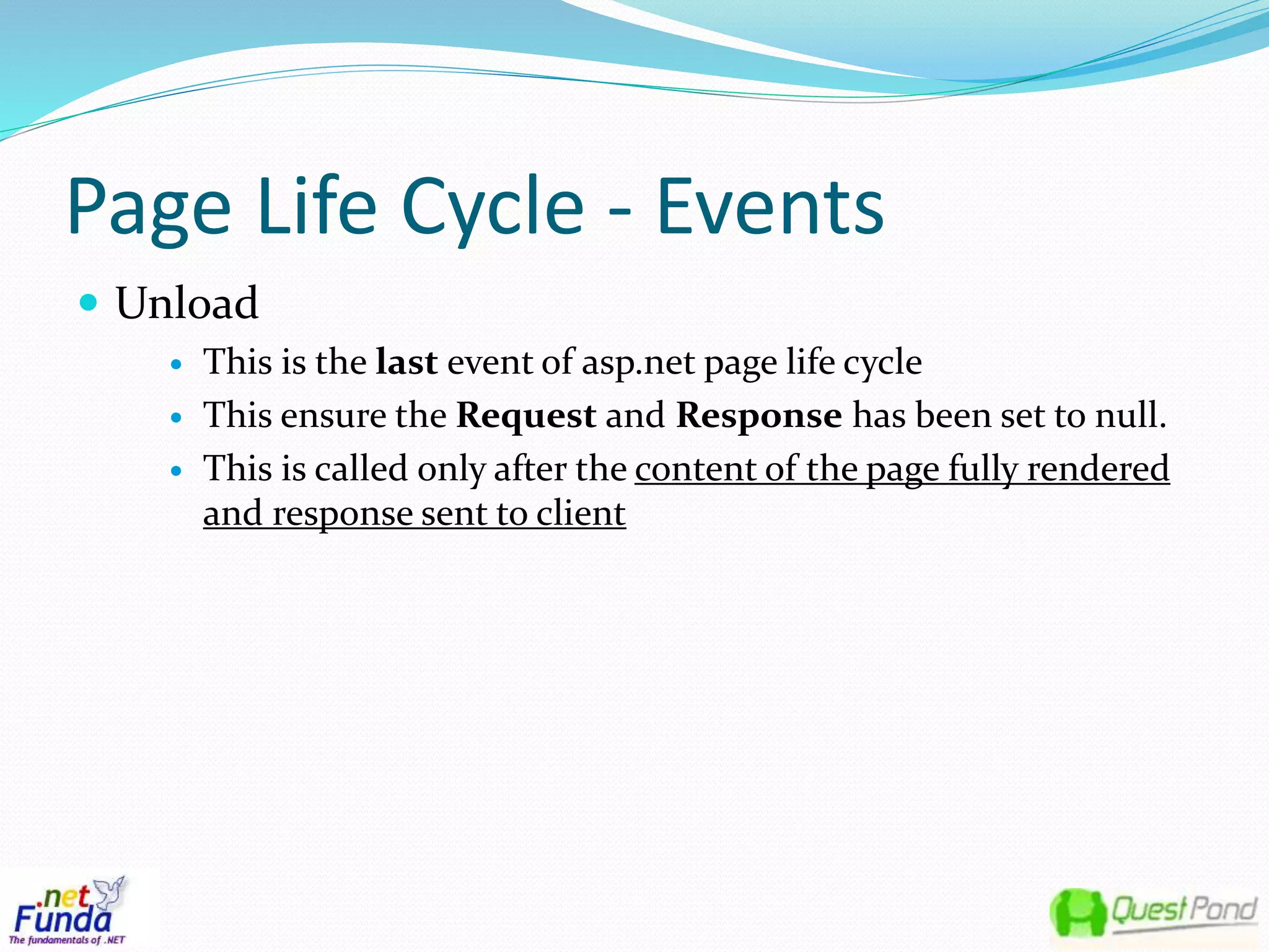 ASP.NET Page Life Cycle | PPTX