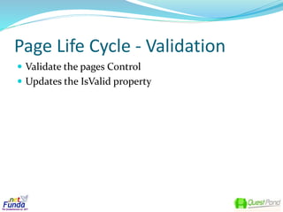 ASP.NET Page Life Cycle | PPTX