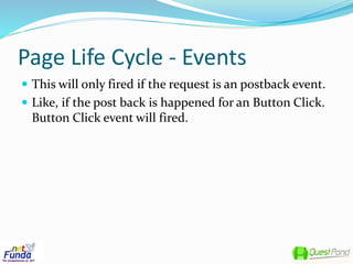 ASP.NET Page Life Cycle | PPTX