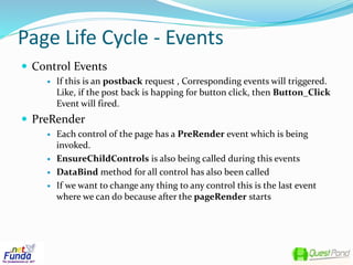 ASP.NET Page Life Cycle | PPTX
